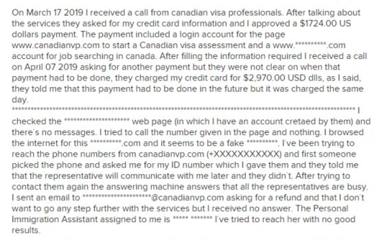 Canadian Visa Professional review - RCICreview 2021